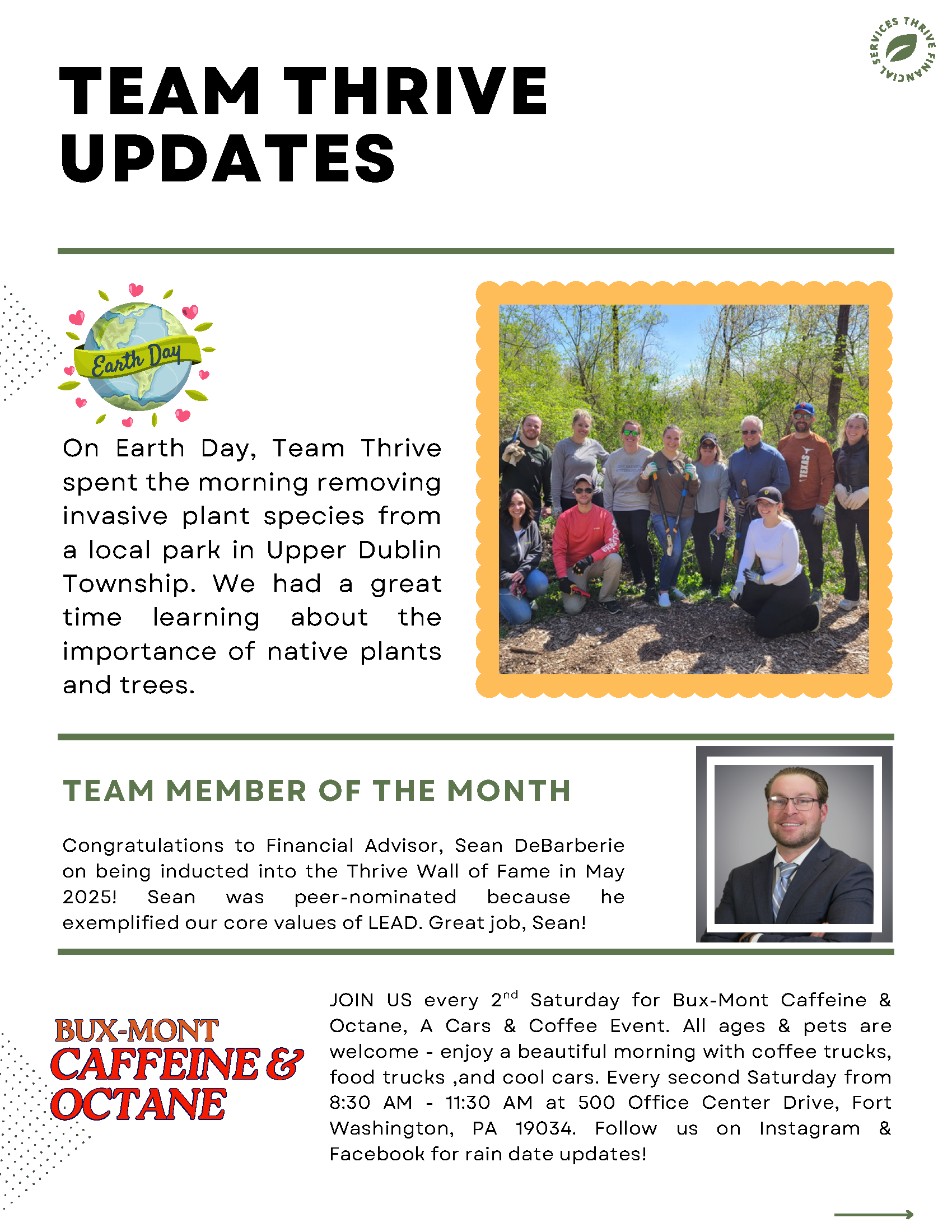 THRIVE TIMES | May 2025 Newsletter • Thrive Financial Services